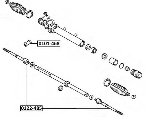 4550329485,TOYOT 45503-29485 Tie Rod Axle Joint for TOYOT