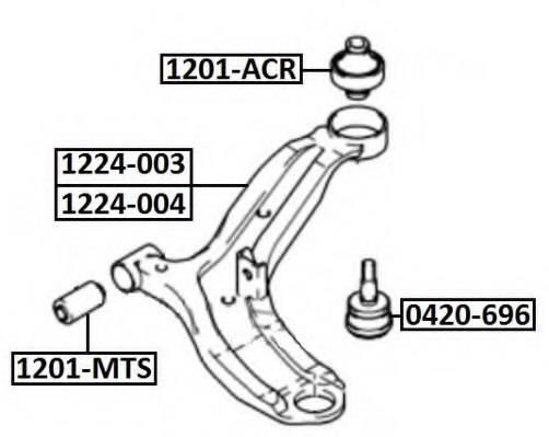 5450025000,HYUNDAI 54500-25000 Track Control Arm for HYUNDAI