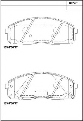 581014FA00,HYUNDAI 58101-4FA00 Brake Pad Set, disc brake for HYUNDAI