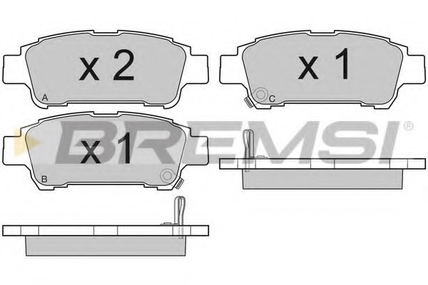 0446628040,TOYOT 04466-28040 Brake Pad Set, disc brake for TOYOT