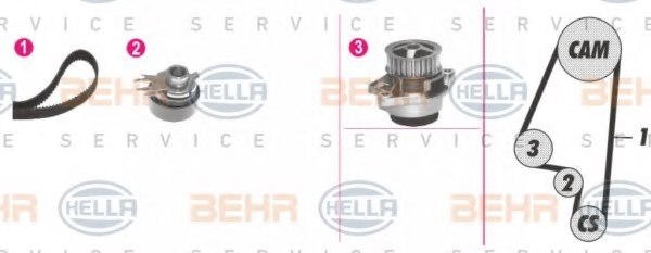 030109243L,VW 030.109.243L Tensioner Pulley, timing belt for VW