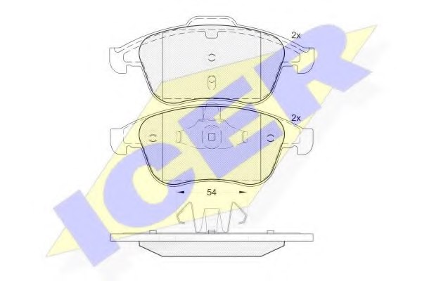 410607369R,RENAU 410607369R Brake Pad Set, disc brake for RENAU