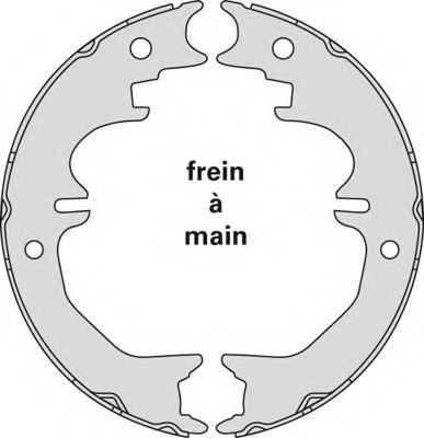 4655060070,TOYOT 4655060070 Brake Shoe Set, parking brake for TOYOT