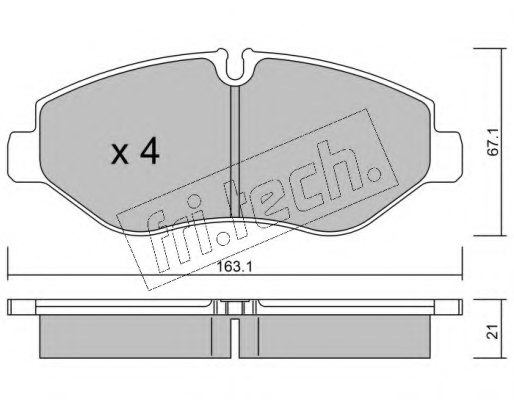 42555881,IVECO 42555881 Brake Pad Set, disc brake for IVECO