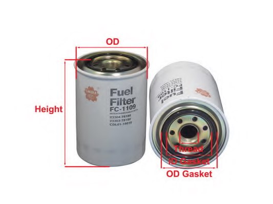 2330478180,TOYOT 23304-78180 Fuel filter for TOYOT