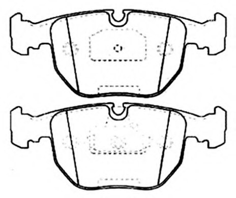 34112229031,BMW 34 11 2 229 031 Brake Pad Set, disc brake for BMW