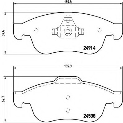 410605961R,RENAU 410605961R Brake Pad Set, disc brake for RENAU