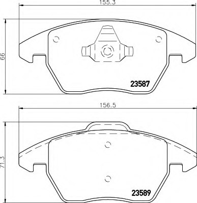 5C0698151,VW 5C0698151 Brake Pad Set, disc brake for VW