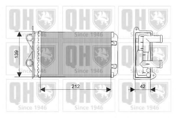 701819031A,VW 701819031A Heat Exchanger, interior heating for VW