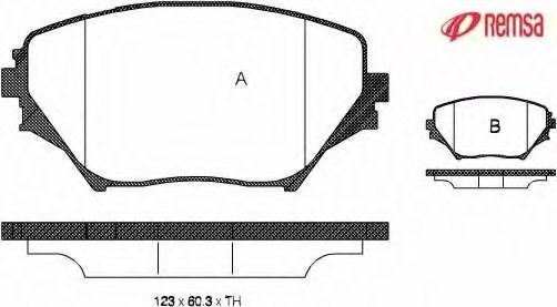 0446542080,TOYOT 04465-42080 Brake Pad Set, disc brake for TOYOT