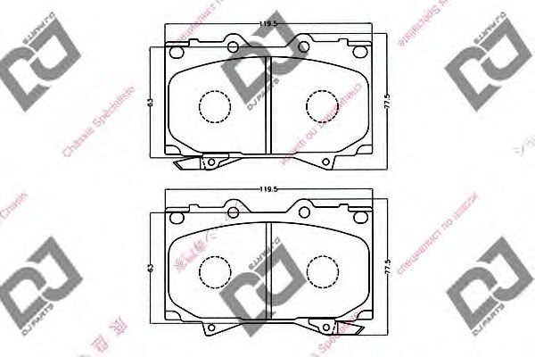 0446560160,TOYOT 04465-60160 Brake Pad Set, disc brake for TOYOT