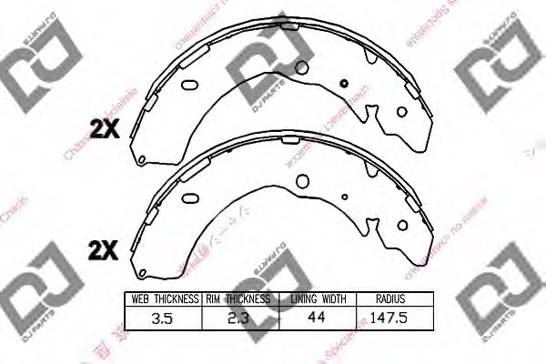 8973682540,ISUZU 8-97368-254-0 Brake Shoe Set for ISUZU