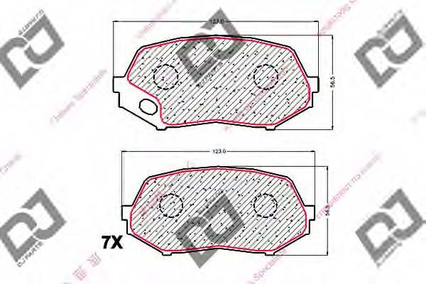 MK449107,MITSUBISHI MK449107 Brake Pad Set, disc brake for MITSUBISHI