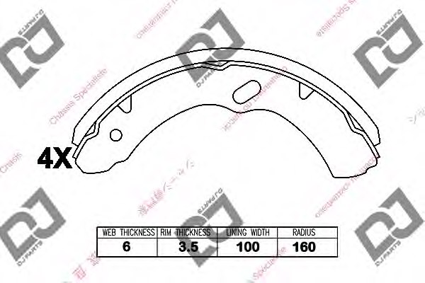 5878317750,ISUZU 5878317750 Brake Shoe Set for ISUZU