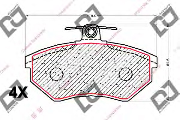 357698151B,VW 357.698.151B Brake Pad Set, disc brake for VW