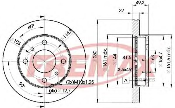 202215,NK 202215 Brake Disc for NK