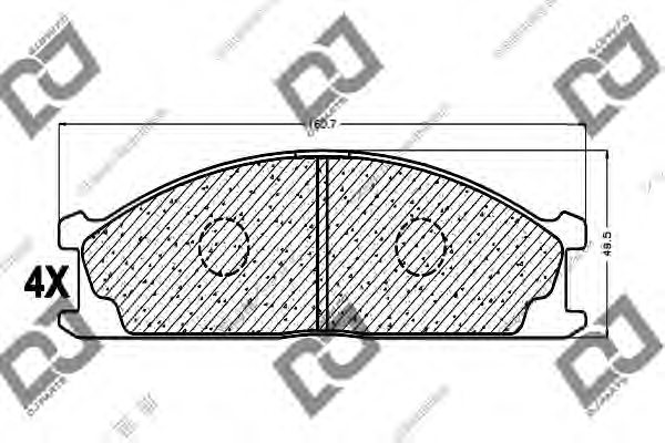 AY040NS024,NISSA AY040 NS024 Brake Pad Set, disc brake for NISSA