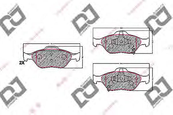 044650D050,TOYOT 04465-0D050 Brake Pad Set, disc brake for TOYOT