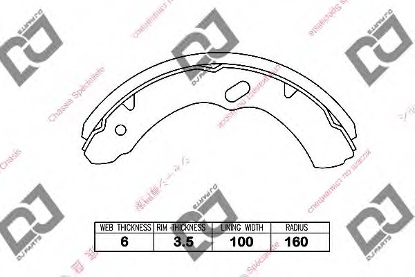 K4459,MK K K4459 Brake Shoe Set for MK K