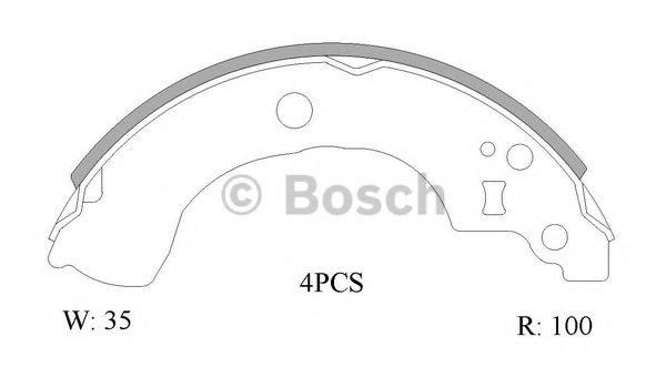 440608M125,NISSA 44060 8M125 Brake Shoe Set for NISSA