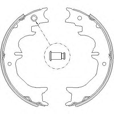 4655060070,TOYOT 4655060070 Brake Shoe Set, parking brake for TOYOT