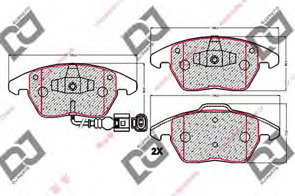 5C0698151,VW 5C0698151 Brake Pad Set, disc brake for VW
