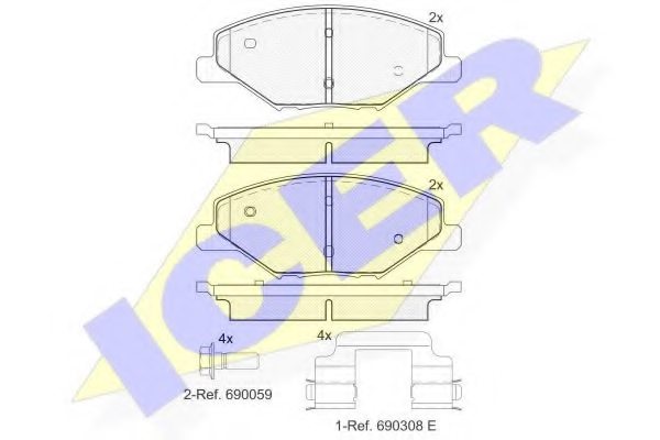 6RU698151,VW 6RU698151 Brake Pad Set, disc brake for VW