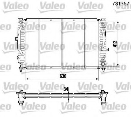 4Z7121251B,AUDI 4Z7121251B Radiator, engine cooling for AUDI