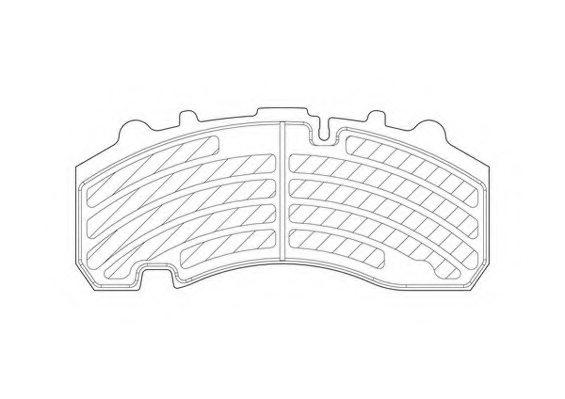 0980108170,BPW 0980108170 Brake Pad Set, disc brake for BPW