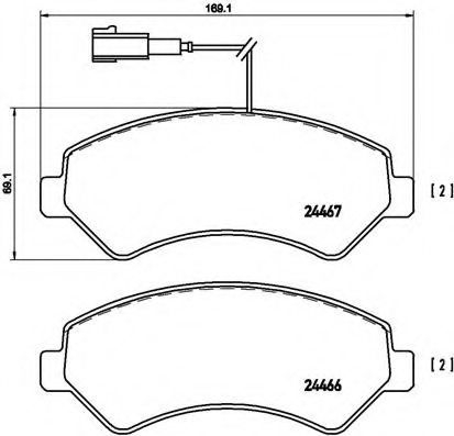 1612433780,PEUGE 1612433780 Brake Pad Set, disc brake for PEUGE