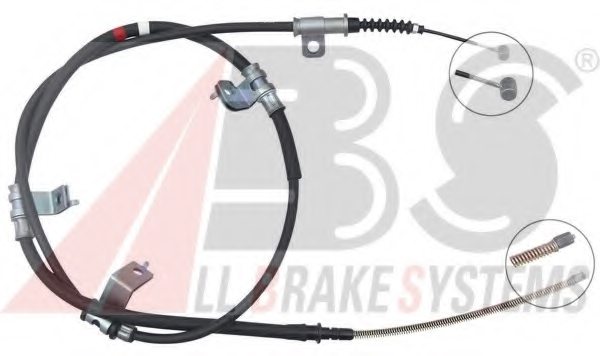 597604H000,HYUNDAI 59760-4H000 Cable, parking brake for HYUNDAI