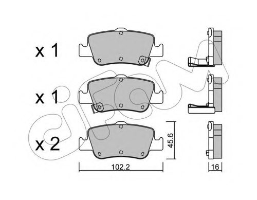 0446602181,TOYOT 04466-02181 Brake Pad Set, disc brake for TOYOT