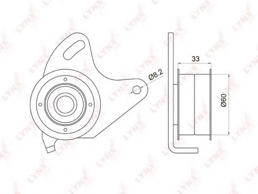 2431742020,KIA 24317-42020 Tensioner, timing belt for KIA