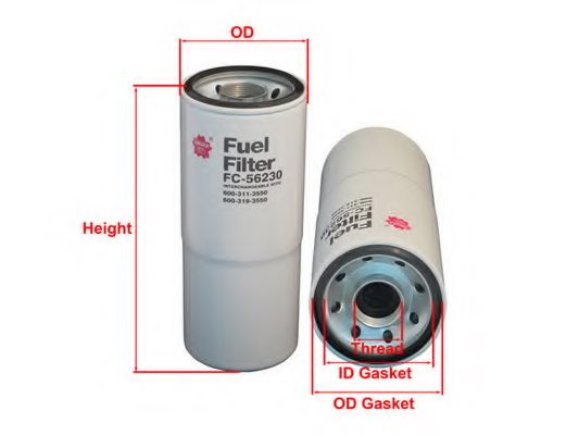 6003193520,KOMAT 600-319-3520 FUEL SPIN-ON for KOMAT