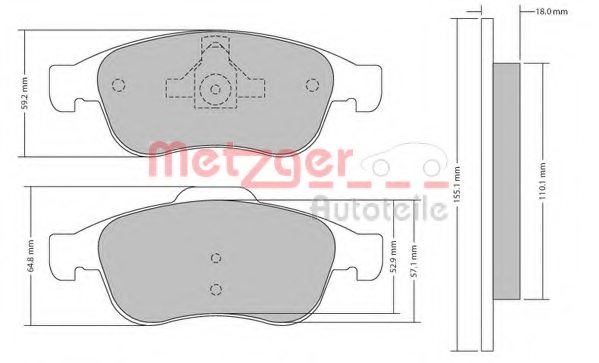 410605961R,RENAU 410605961R Brake Pad Set, disc brake for RENAU