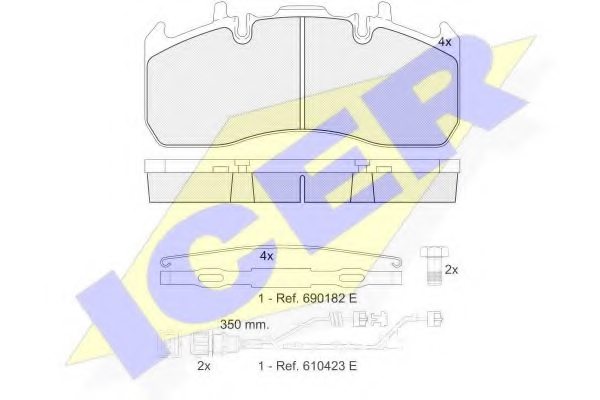 21496551,VOLVO 21496551 Brake Pad Set, disc brake for VOLVO
