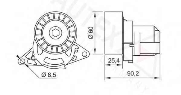 7700102872,RENAU 7700102872 Tensioner Lever, v-ribbed belt for RENAU