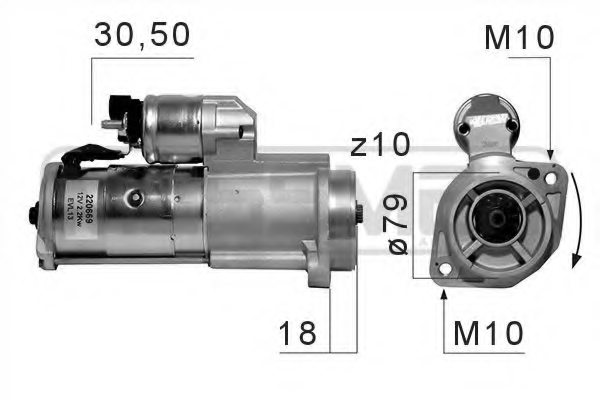 361004A020,HYUNDAI 361004A020 Starter for HYUNDAI