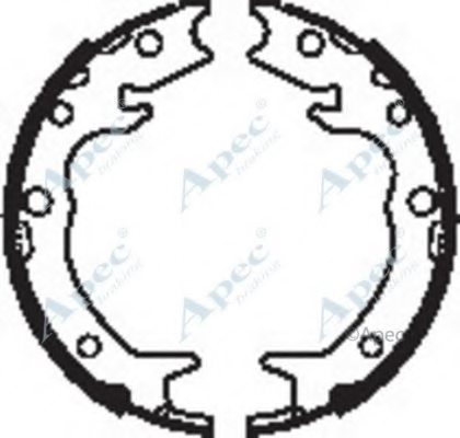 43053S47E50,HONDA 43053-S47-E50 Brake Shoe Set, parking brake for HONDA