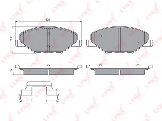 6RU698151,VW 6RU698151 Brake Pad Set, disc brake for VW