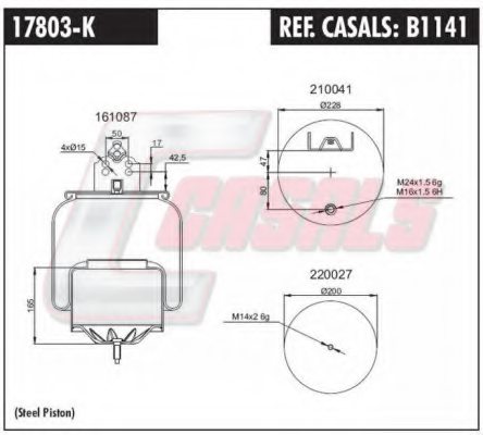 20427803,VOLVO 20427803 Boot, air suspension for VOLVO
