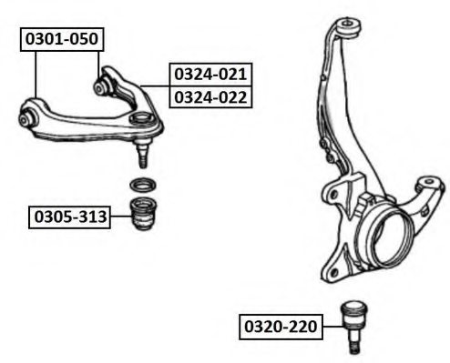 51460S04023,HONDA 51460-S04-023 Track Control Arm for HONDA