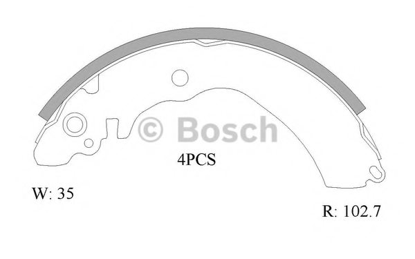 04495BZ010,TOYOT 04495BZ010 Brake Shoe Set for TOYOT
