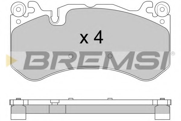BP3609,BREMSI BP3609 Brake Pad Set, disc brake for AUDI