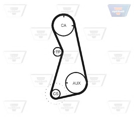 036109119,VW 036 109 119 Timing Belt for VW