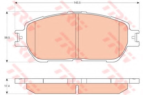 0446533350,TOYOT 04465-33350 Brake Pad Set, disc brake for TOYOT