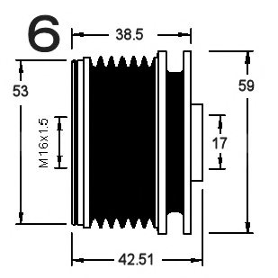 7701477689,RENAU 7701477689 Alternator Freewheel Clutch for RENAU