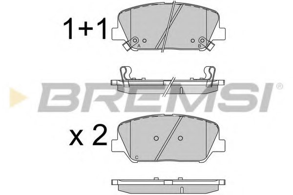 581012TA20,KIA 58101-2TA20 Brake Pad Set, disc brake for KIA