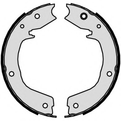 MN150861,MITSUBISHI MN 150861 Brake Shoe Set, parking brake for MITSUBISHI