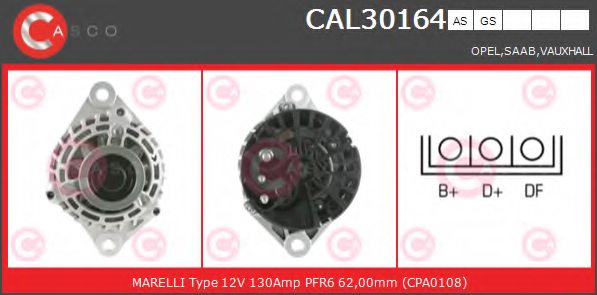 1204434,OPEL 1204434 Alternator for OPEL